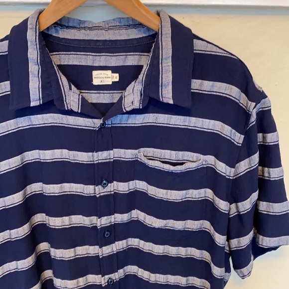 Bridge & Burn | Shirts | Bridge Burn Button Up Striped Shirt | Poshmark